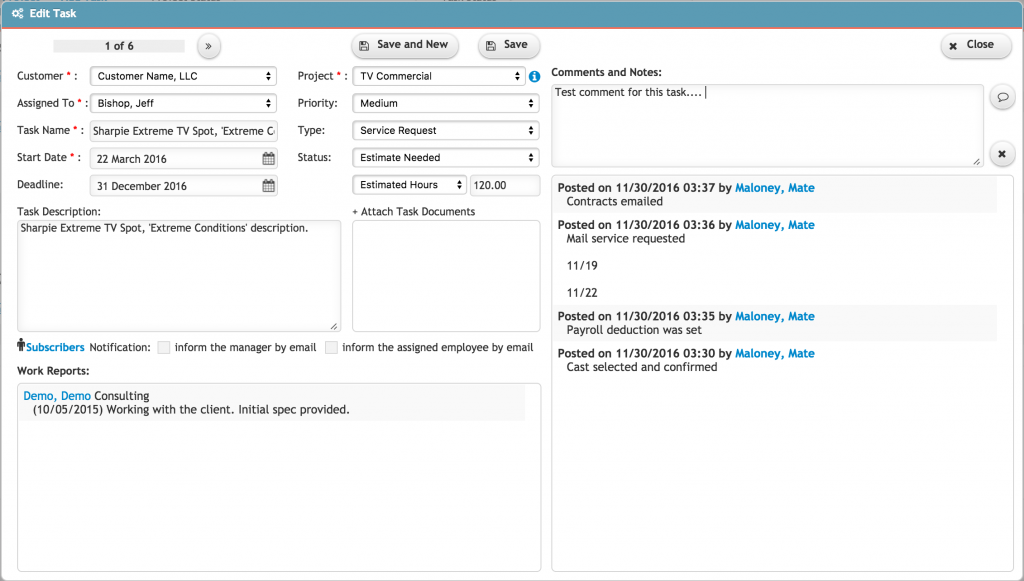 PM Client dashboard - W3B Management Solutions